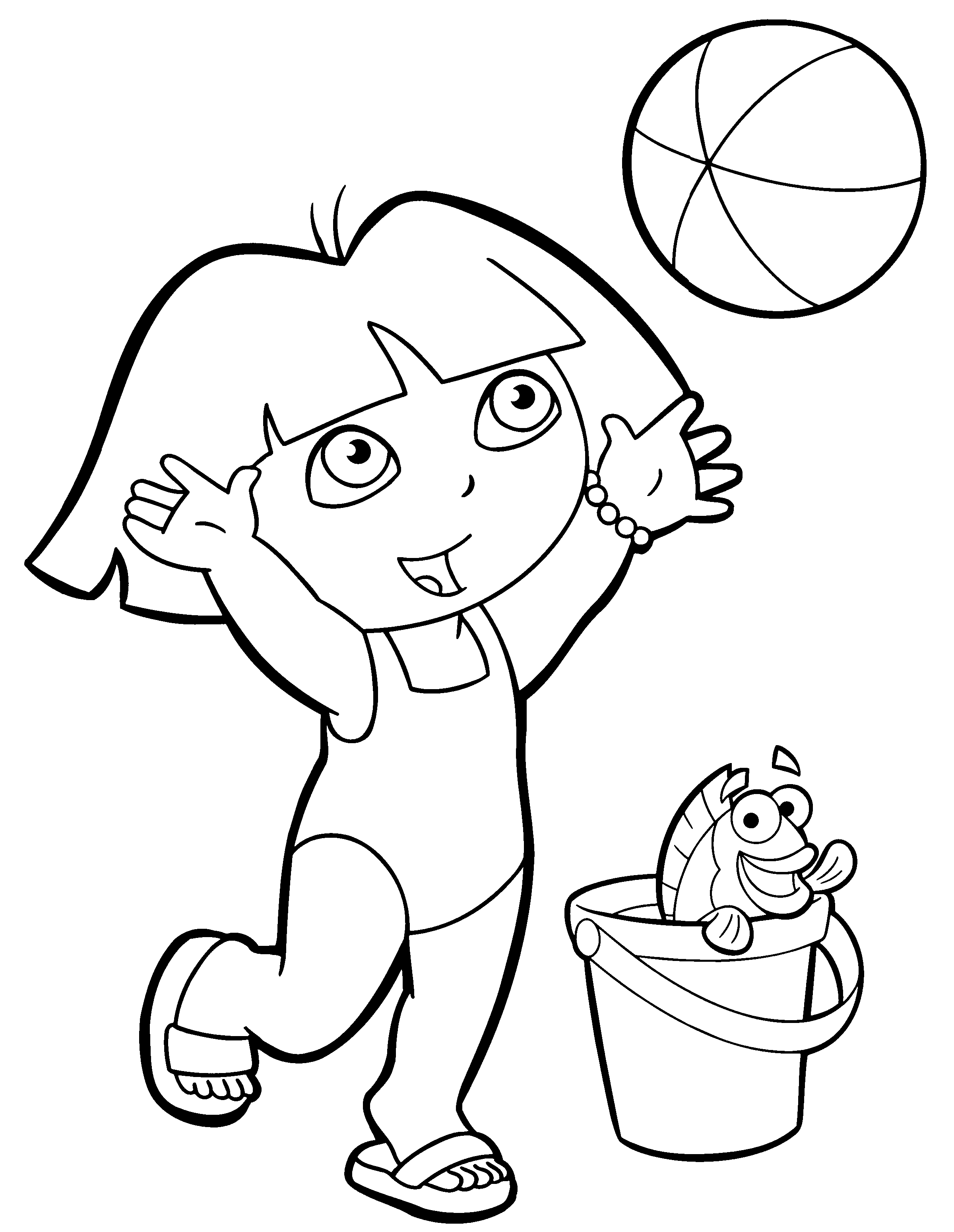 Dibujo de Dora la exploradora para colorear y pintar #13608