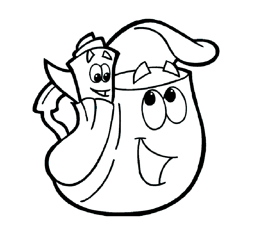 Dibujo de Dora la exploradora para colorear y pintar #13674