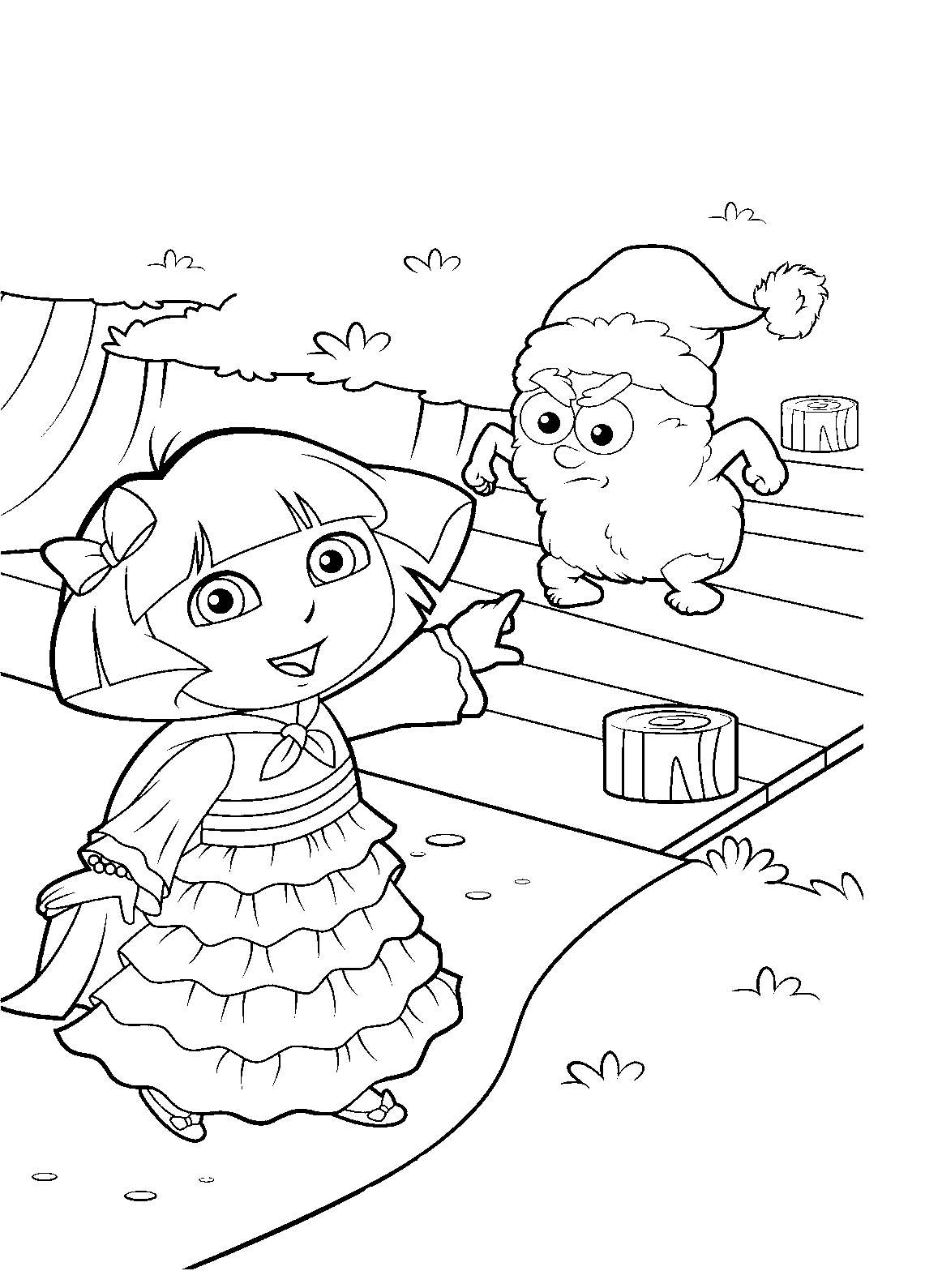 Dibujo de Dora la exploradora para colorear y pintar #13705