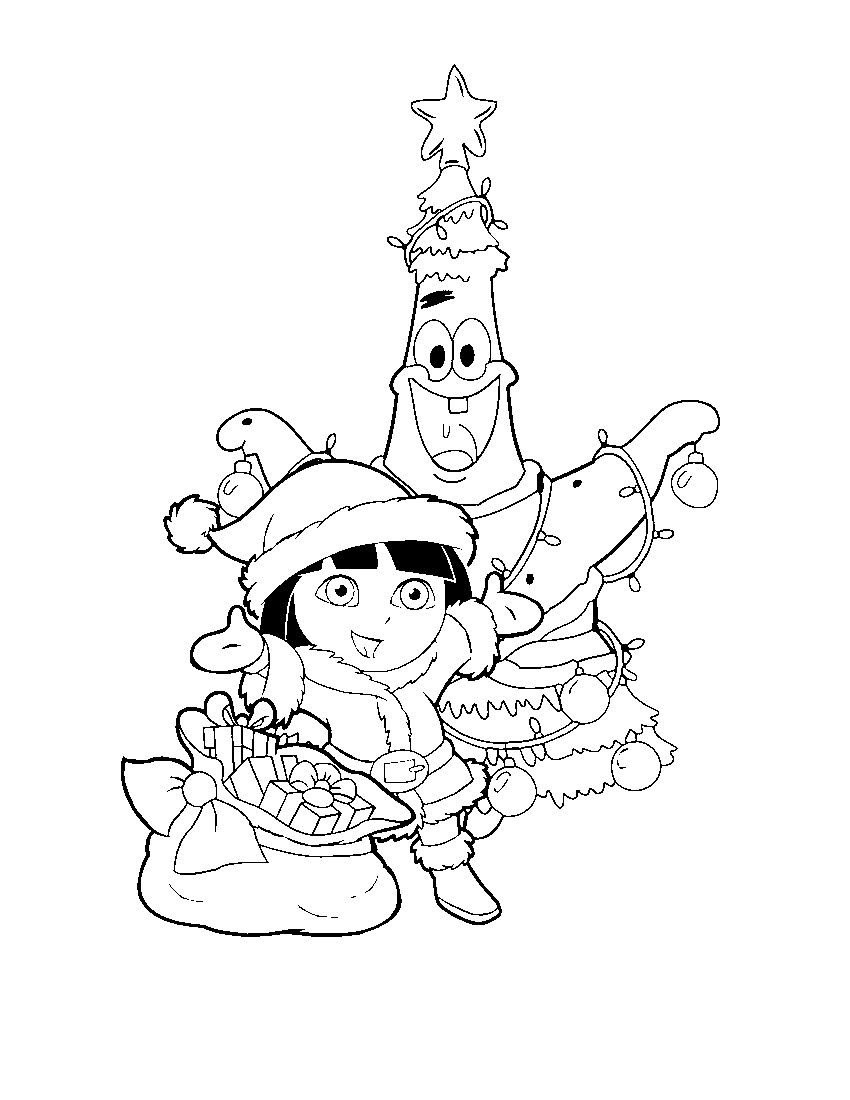 Dibujo de Dora la exploradora para colorear y pintar #13708