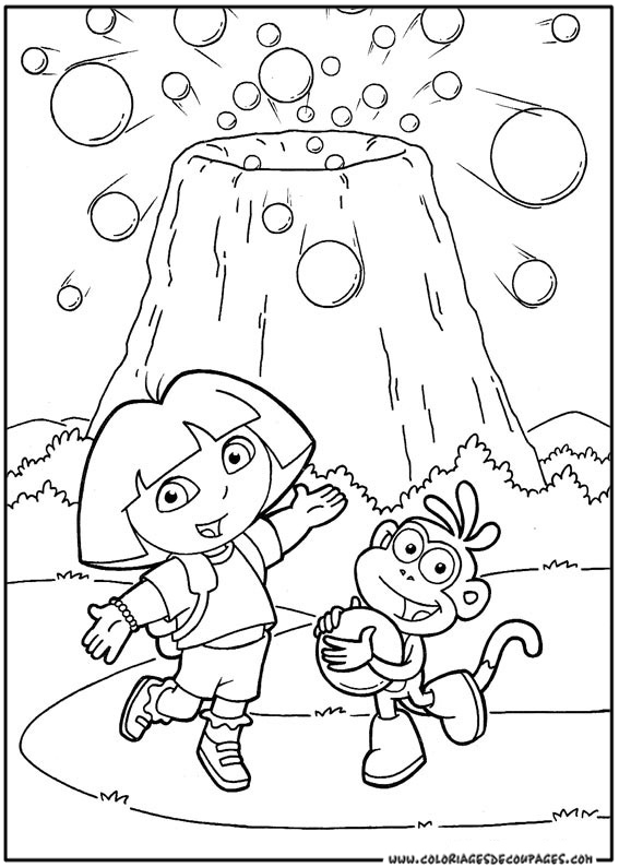 Dibujo de Dora la exploradora para colorear y pintar #13711