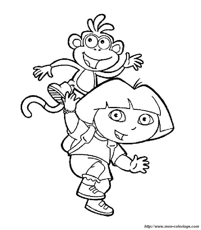 Dibujo de Dora la exploradora para colorear y pintar #13745