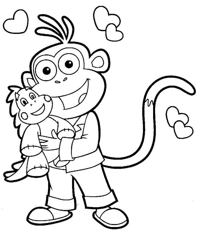 Dibujo de Dora la exploradora para colorear y pintar #13759