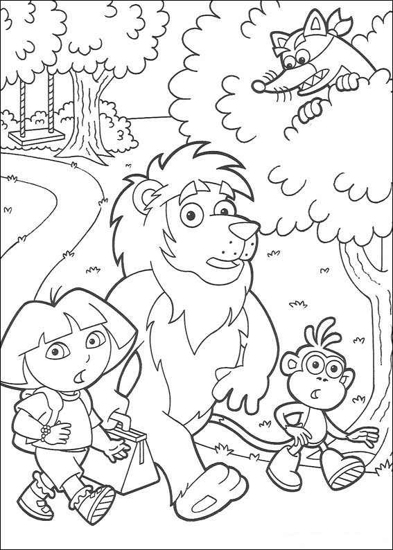Dibujo de Dora la exploradora para colorear y pintar #13765
