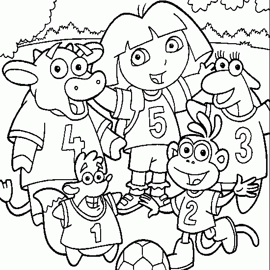 Dibujo de Dora la exploradora para colorear y pintar #13771