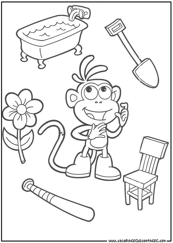 Dibujo de Dora la exploradora para colorear y pintar #13852