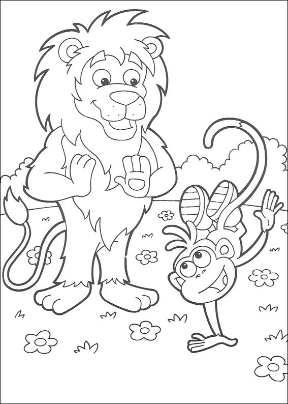Dibujo de Dora la exploradora para colorear y pintar #13866