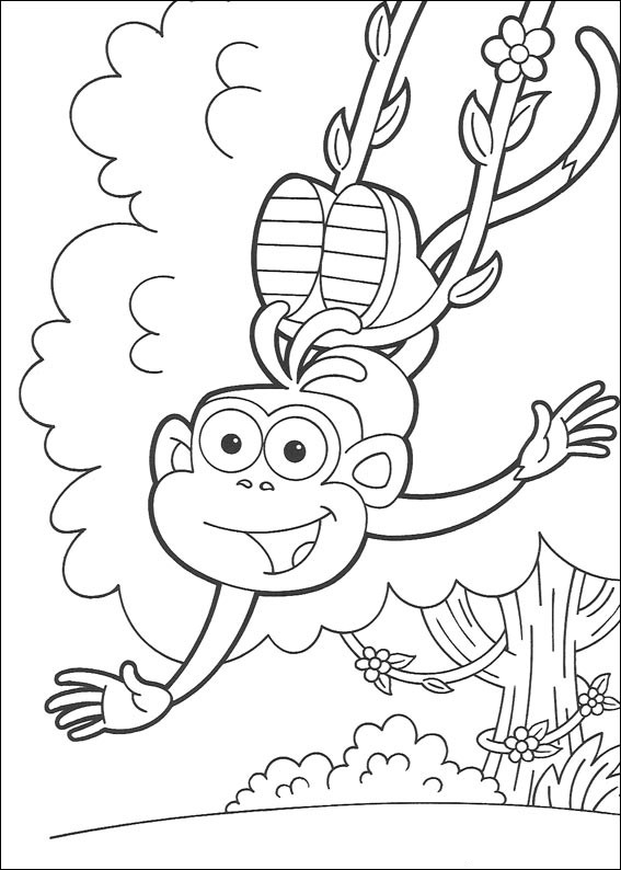 Dibujo de Dora la exploradora para colorear y pintar #13871