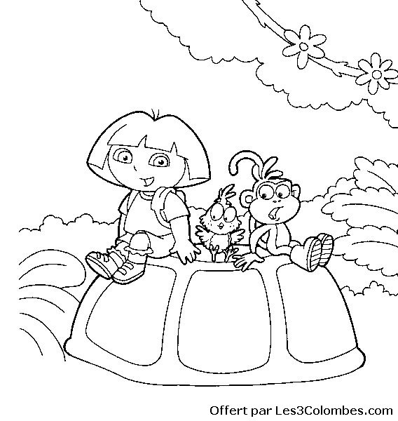 Dibujo de Dora la exploradora para colorear y pintar #13891