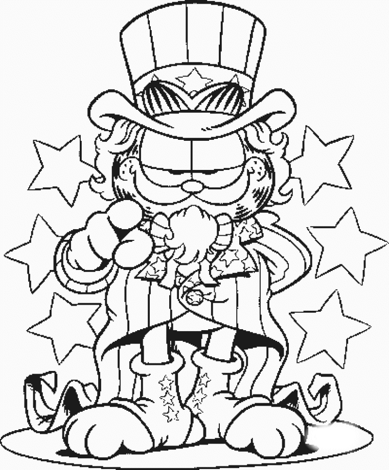 Dibujo de Garfield para colorear y pintar #14548