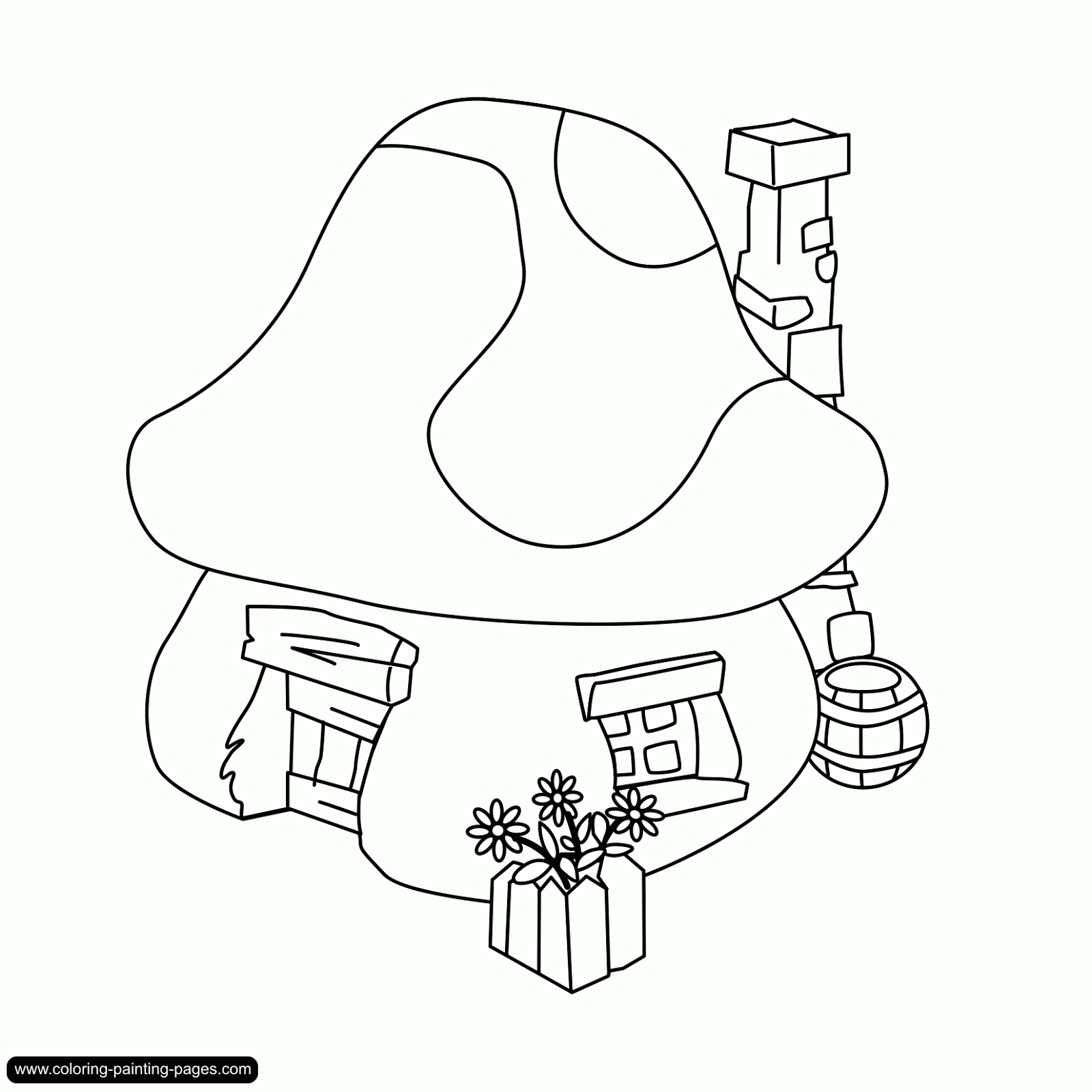 Dibujo de Los Pitufos para colorear y pintar #18747