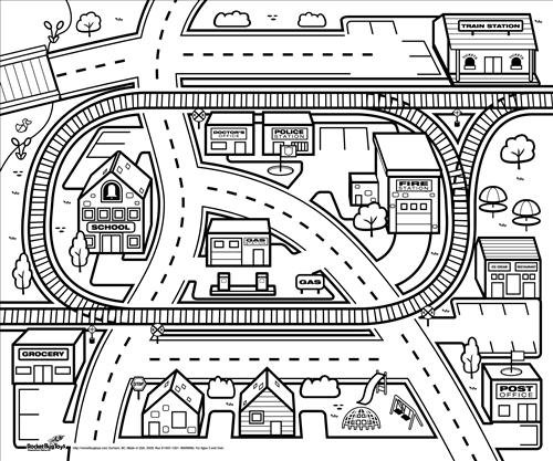 Dibujo de Ciudad para colorear y pintar #22031