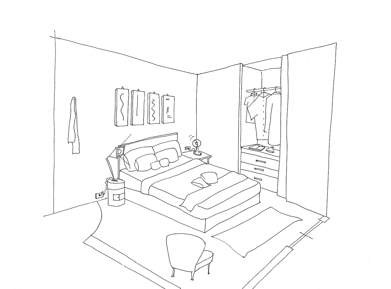 Dibujo de Cuarto para colorear y pintar #22106