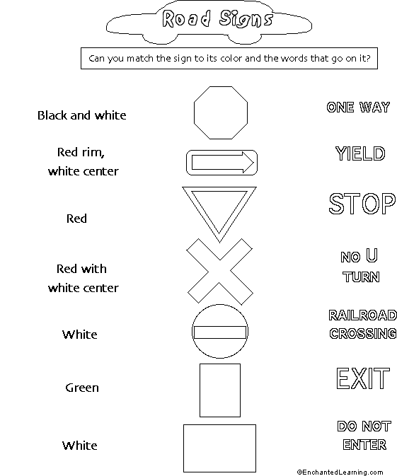 Dibujo de Señalización para colorear y pintar #31858