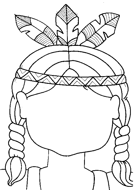 Dibujo de Indio para colorear y pintar #40753