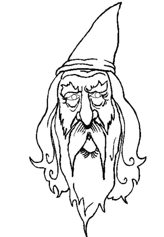 Dibujo de Brujo para colorear y pintar #41037