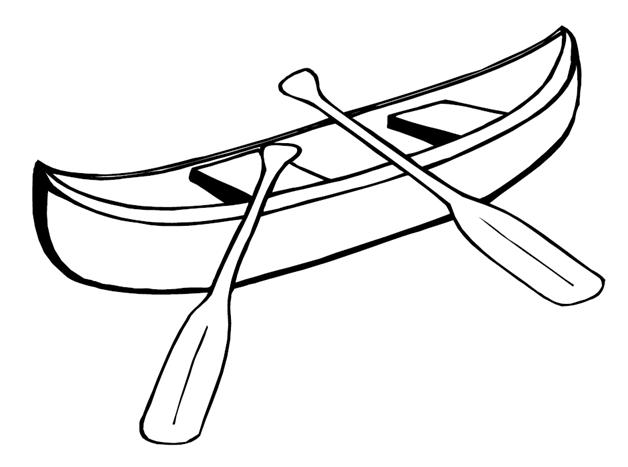 Dibujo de Canoa para colorear y pintar #51393