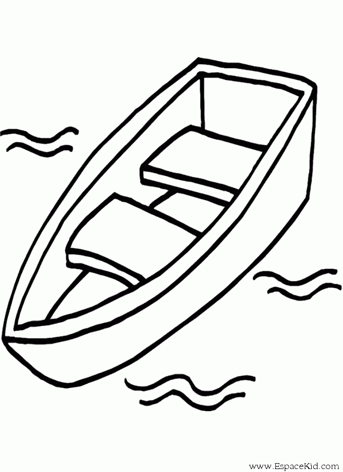 Dibujo de Canoa para colorear y pintar #51394