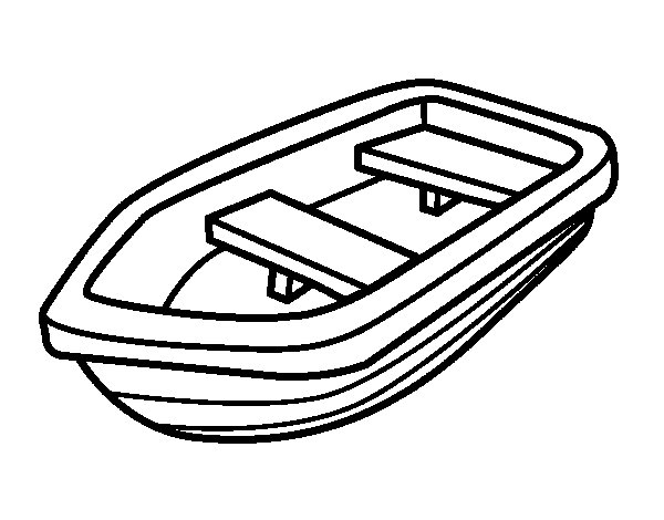 Dibujo de Canoa para colorear y pintar #51395