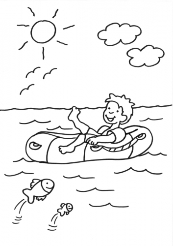 Dibujo de Canoa para colorear y pintar #51434
