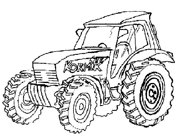 Dibujo de Tractor para colorear y pintar #51927