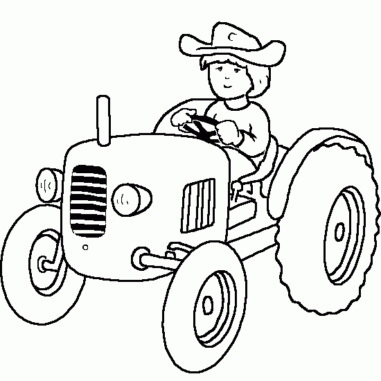 Dibujo de Tractor para colorear y pintar #51931