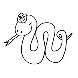 Dibujos de Serpiente para colorear y pintar