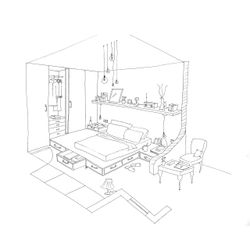 Dibujos de Cuarto para colorear y pintar