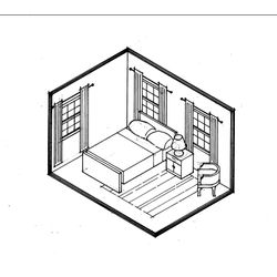 Dibujos de Cuarto para colorear y pintar
