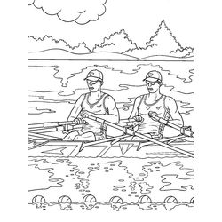 Dibujos de Canoa para colorear y pintar