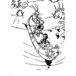 Dibujos de Canoa para colorear y pintar